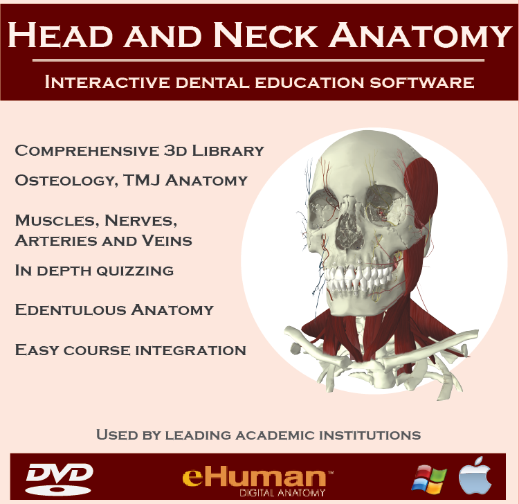 eHuman Digital Anatomy Releases Head and Neck Anatomy Atlas